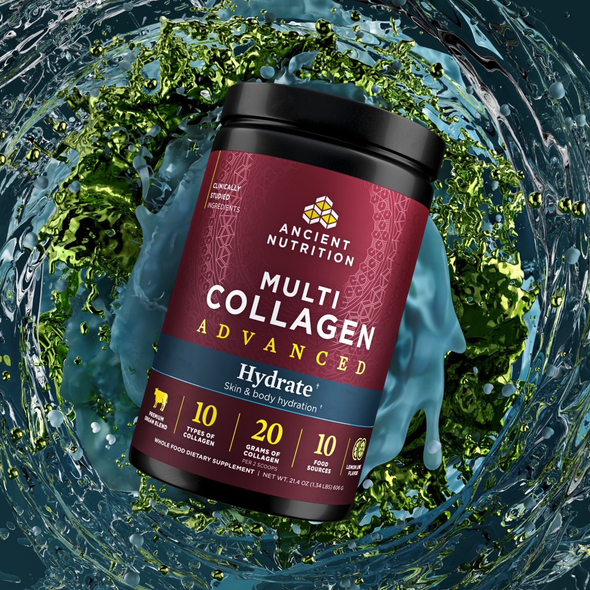 Multi Collagen Advanced Hydrate Powder Lemon Lime (30 Servings)